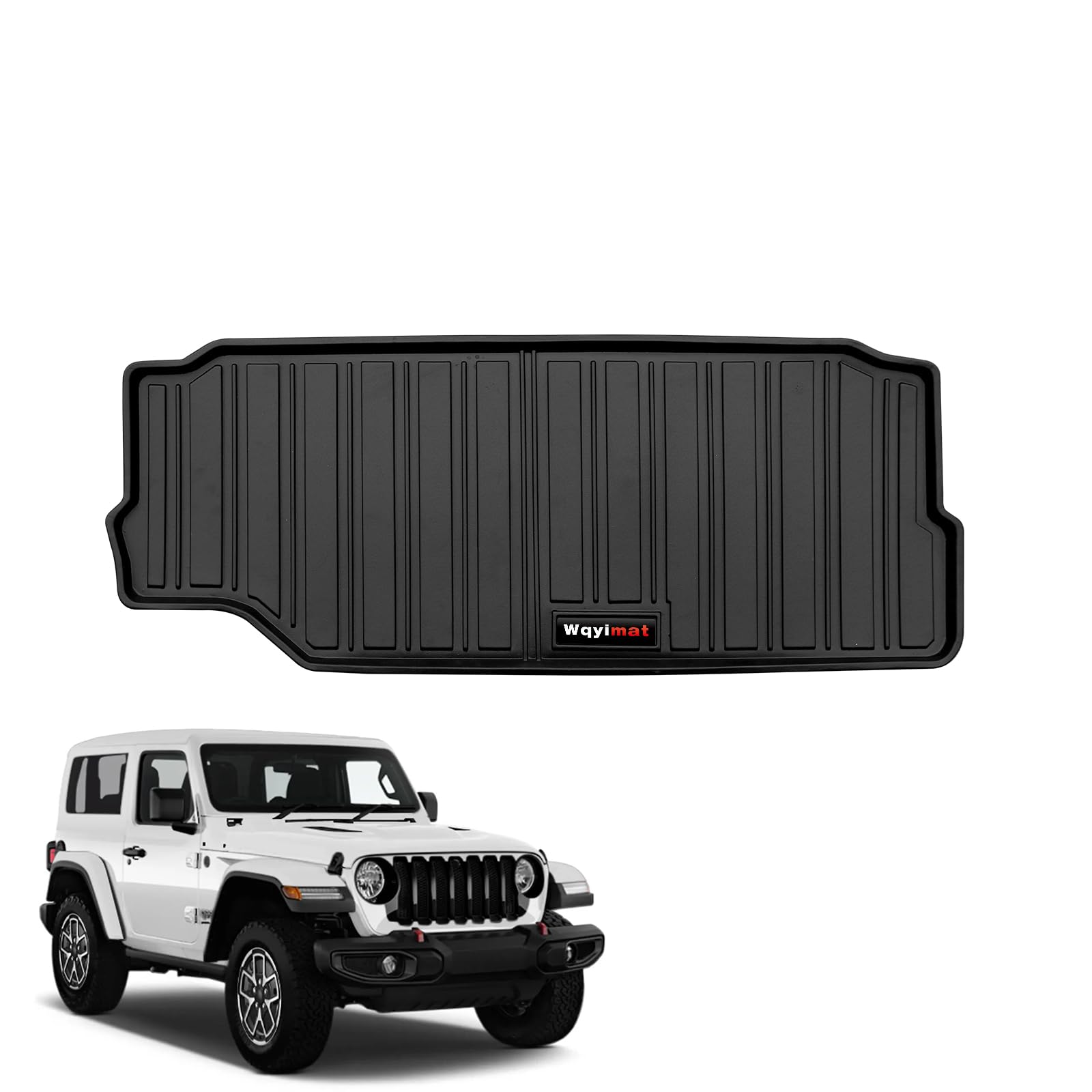 Wqyimat Custom Trunk Mat for 2018-2025 Jeep Wrangler JL 2 Door Cargo ...