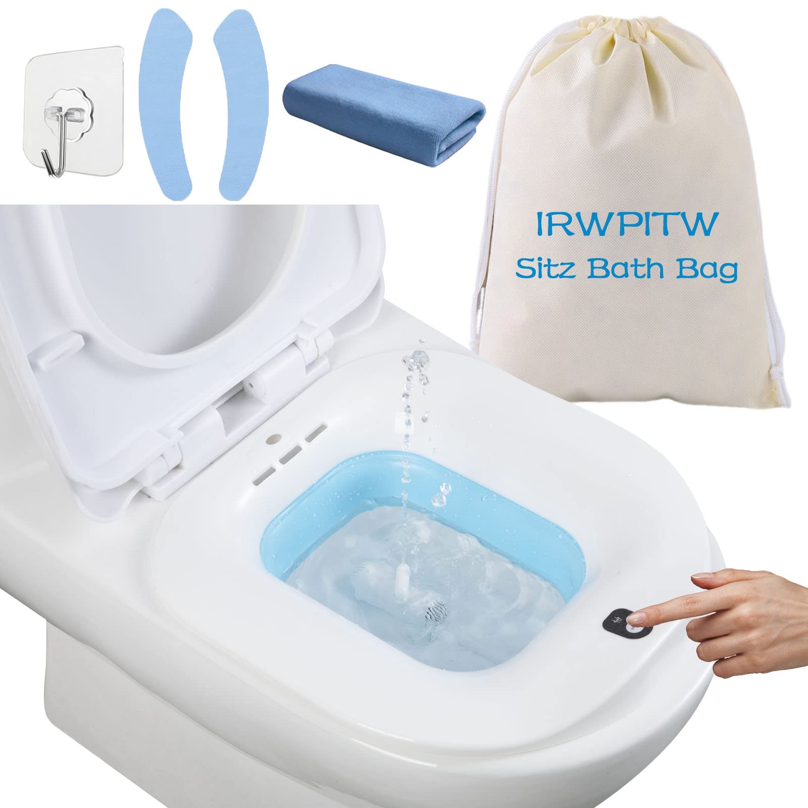 IRWPITW Sitz Bath, Electric Sitz Bath for Toilet Seat Hemorrhoids ...