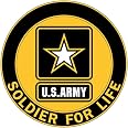 Amazon.com: U.S. Army Soldier for Life Logo 3.25"x3.25" Decal : Sports ...
