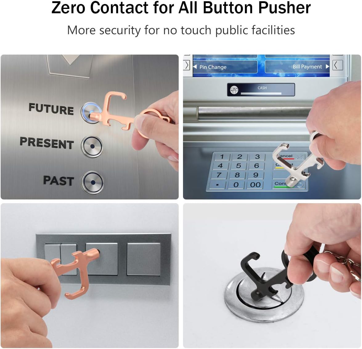 Contactless No Touch Door Opener, Safety Tool for Outdoor Public Handle ...