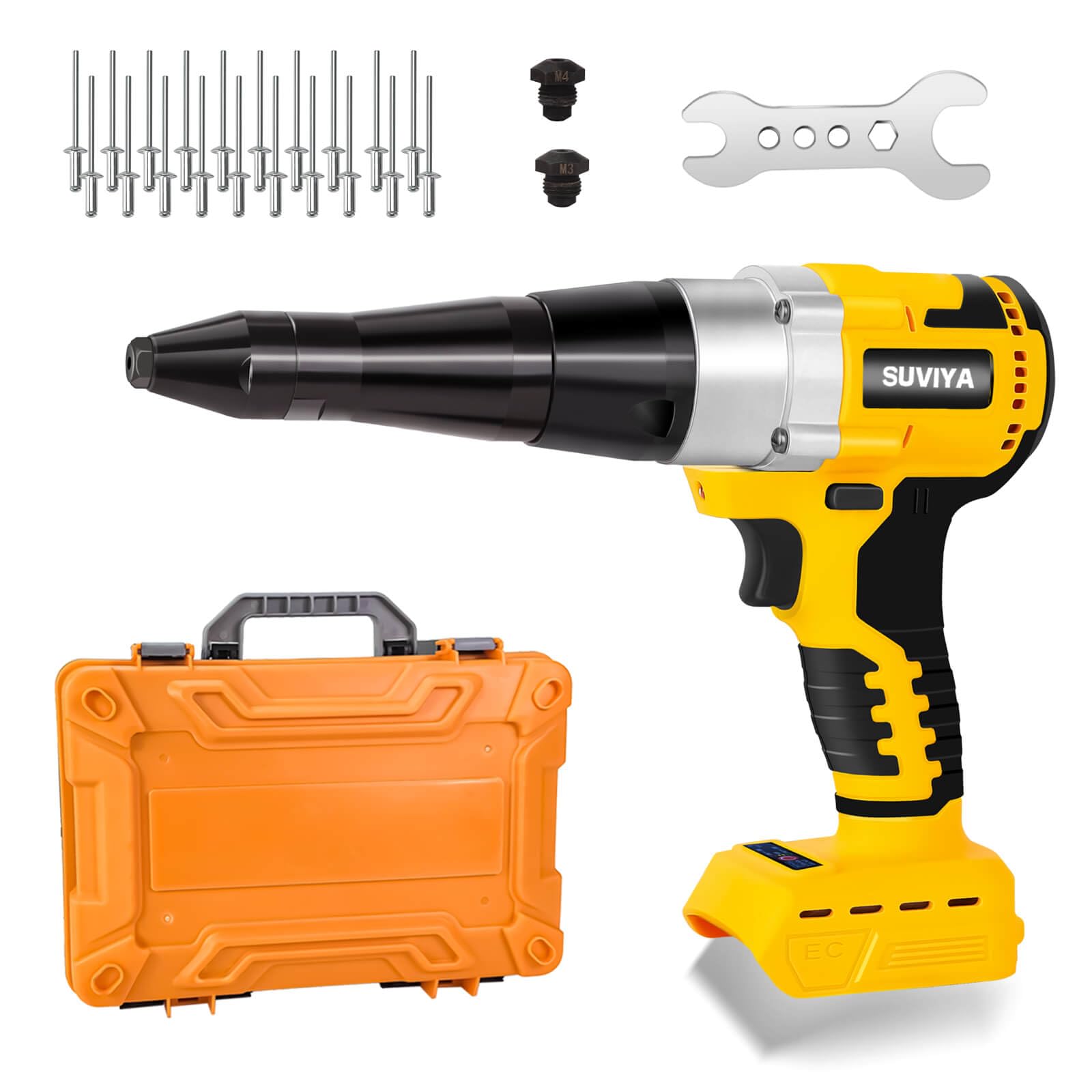 SUVIYA Cordless Rivet Gun Compatible with Dewalt 20V Max Battery(No ...