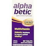 Amazon.com: Alpha Betic Once Daily Multivitamin for Diabetics, Gluten ...