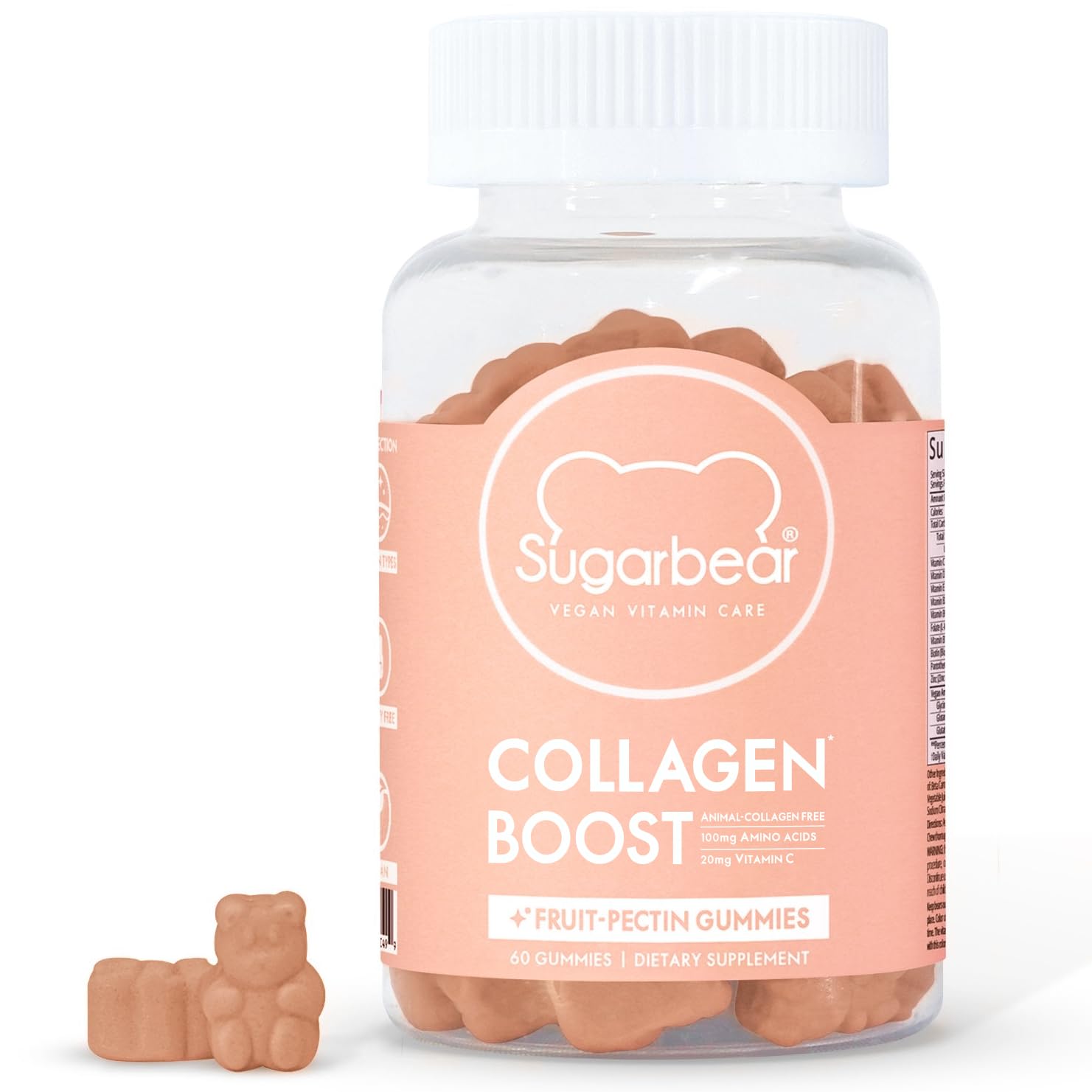 Mua SugarbearPro Collagen Boosting Vegan Multivitamin Gummies, 100mg of ...