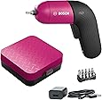 Bosch Akkuschrauber IXO (6. Generation, pink, integrierter Akku mit ...