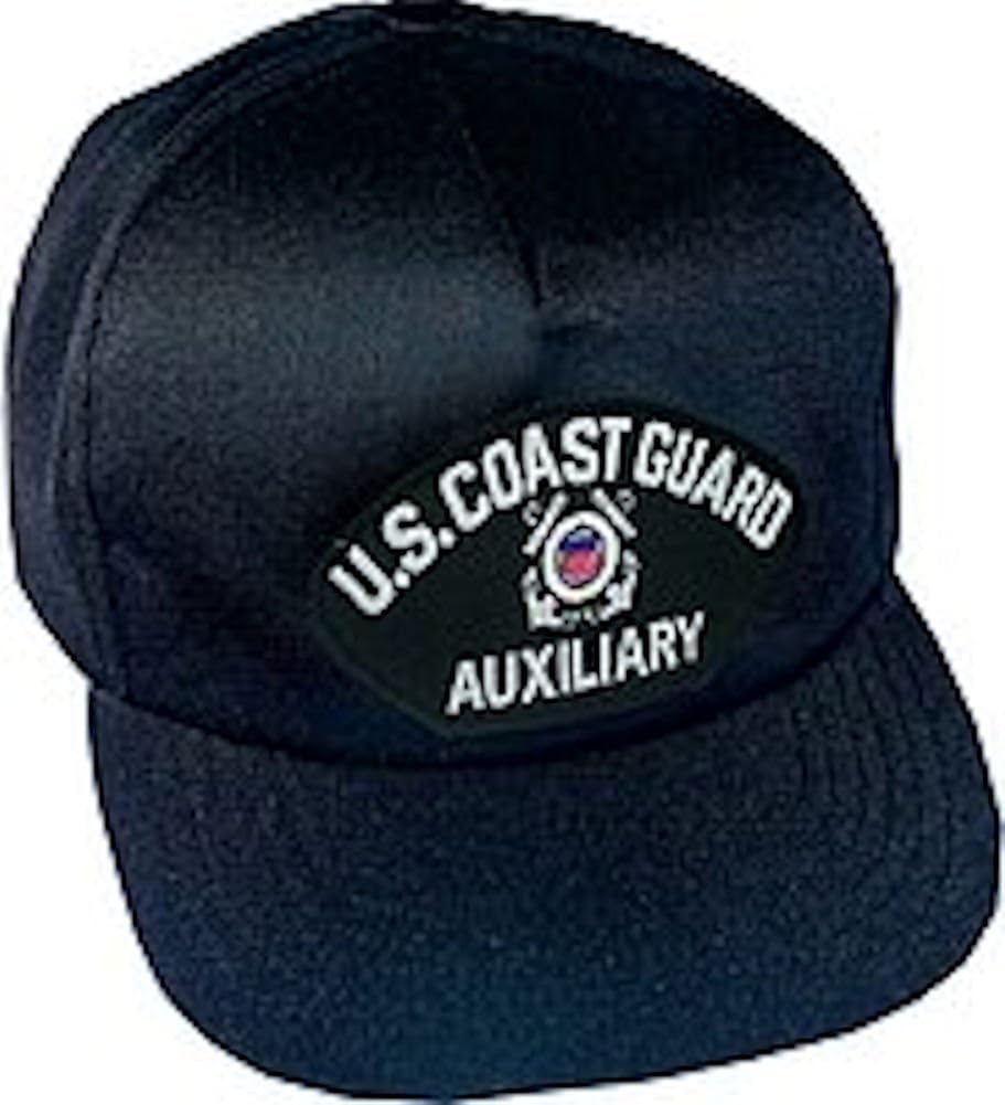 HMC U.S. Coast Guard Auxiliary Ballcap Black: Amazon.co.uk: Clothing