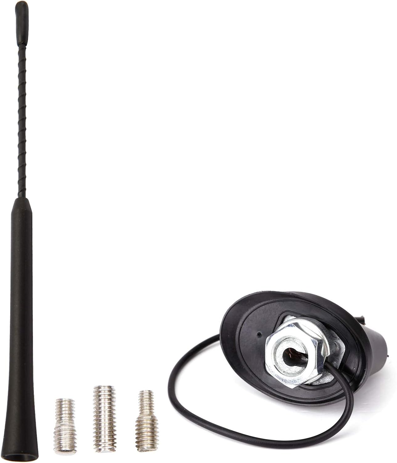 SurePromise Car Radio Ariel Mast with Aerial Base 9 inch AM/FM Screw in ...