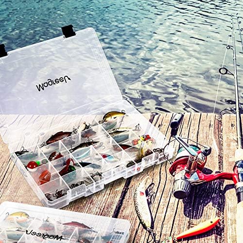 Magreel Fishing Tackle Boxes, Transparent Fish Tackle Storage with ...