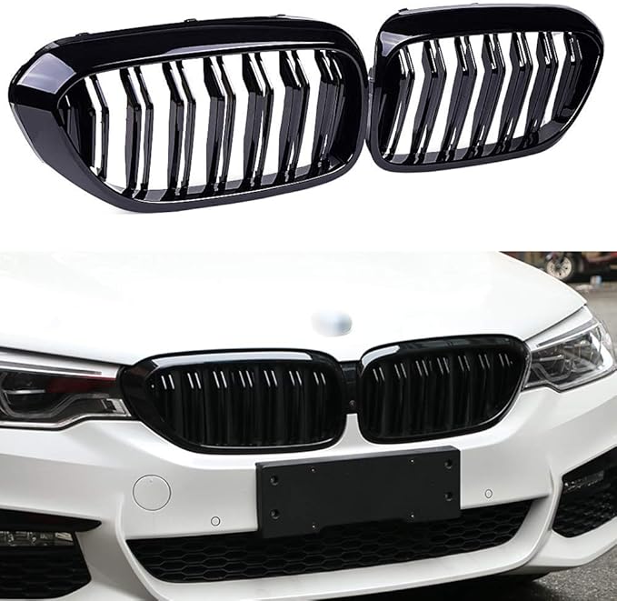 Doppelsteg, Vorne Nieren Sport Kühlergrill Gittereinsätze,Glänzend ...