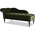 Amazon.com: Jennifer Taylor Samuel Tufted Chaise Lounge (Olive Green ...