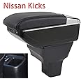Amazon.com: HRCHCG for Nissan Kicks 2016-2021 Dual Layer Car Armrest ...