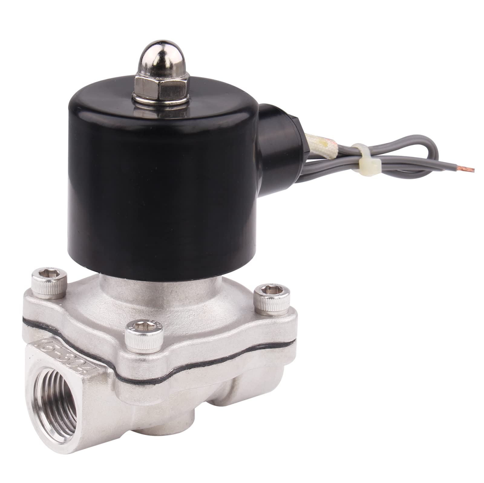Mua GOVALVE SUS304 Electric Solenoid Valve - 1/2" NPT 12V DC Stainless Steel Normally Closed ...