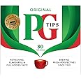 Amazon.com : PG Tips Black Tea Bags Non-Pyramid, 80 Count (Pack of 1) : Black Teas : Grocery ...