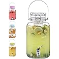 Amazon.com | Emica Home 1 Gallon Cold Drink Glass Beverage Dispenser ...