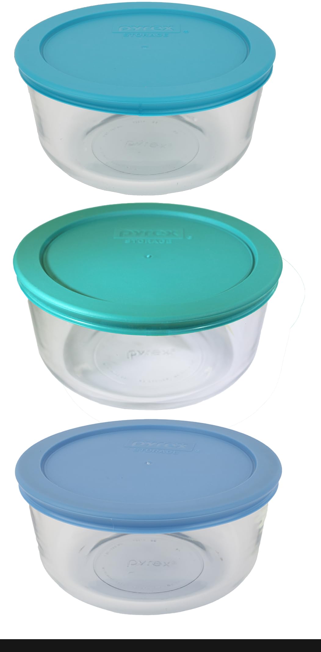 Utensilux Bundle of Pyrex Glass Storage Containers with Lids, Pyrex 4 ...