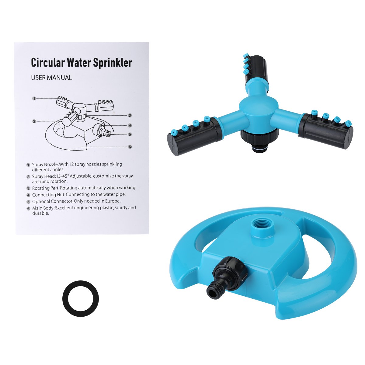 Product - Garden circular water Sprinkler, allow up to 32.8ft - Nosh ...