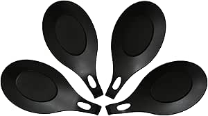 Amazon.com: Silicone Spoon Rests (Set of 4) - Black: Home & Kitchen