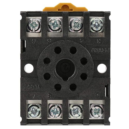 8 Pin Power Timer Relay Socket Base Holder PF083A Socket Base for Ah3 ...