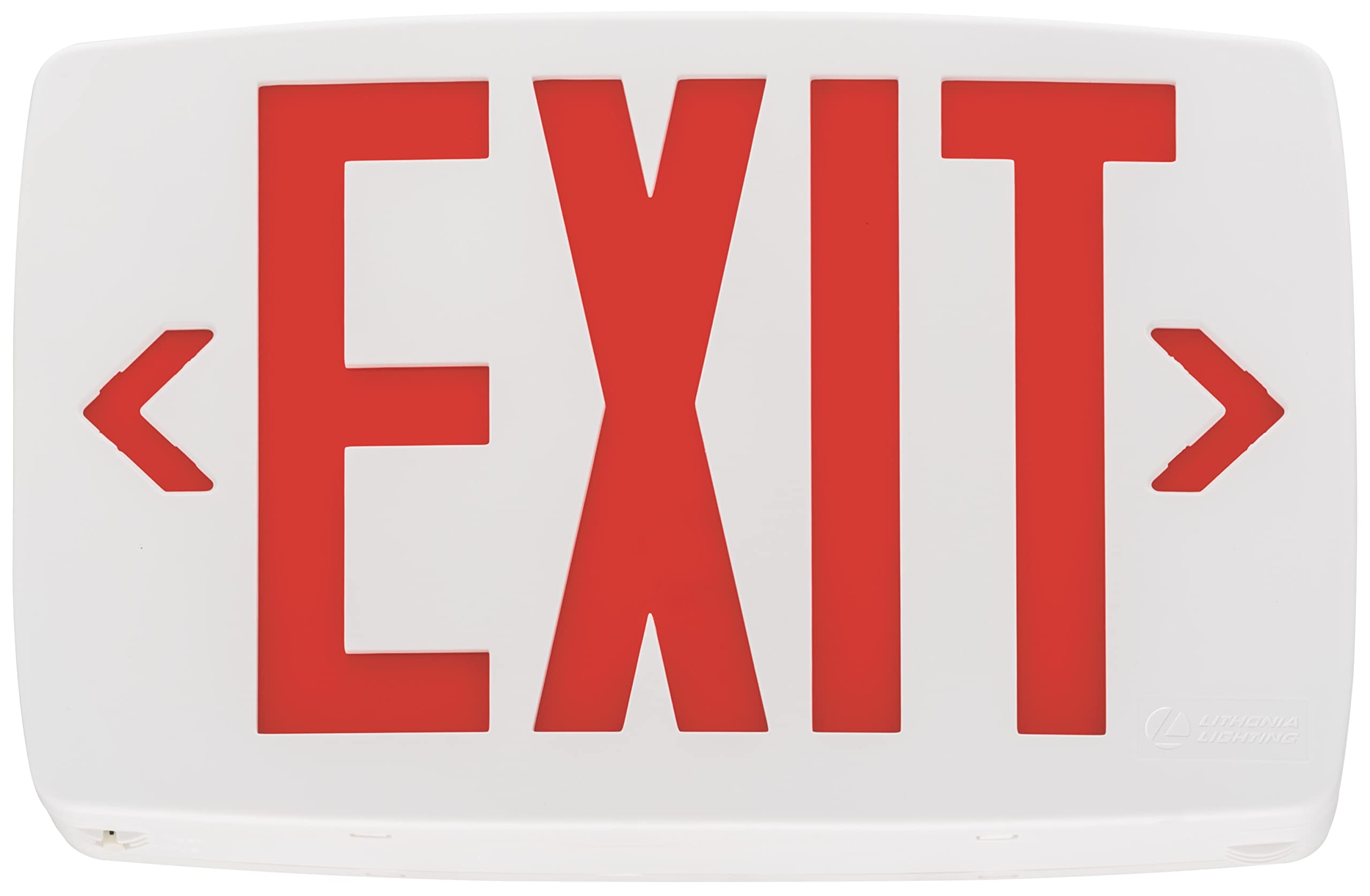 Lithonia Lighting Quantum LED Emergency Exit Sign, Thermoplastic Exit ...