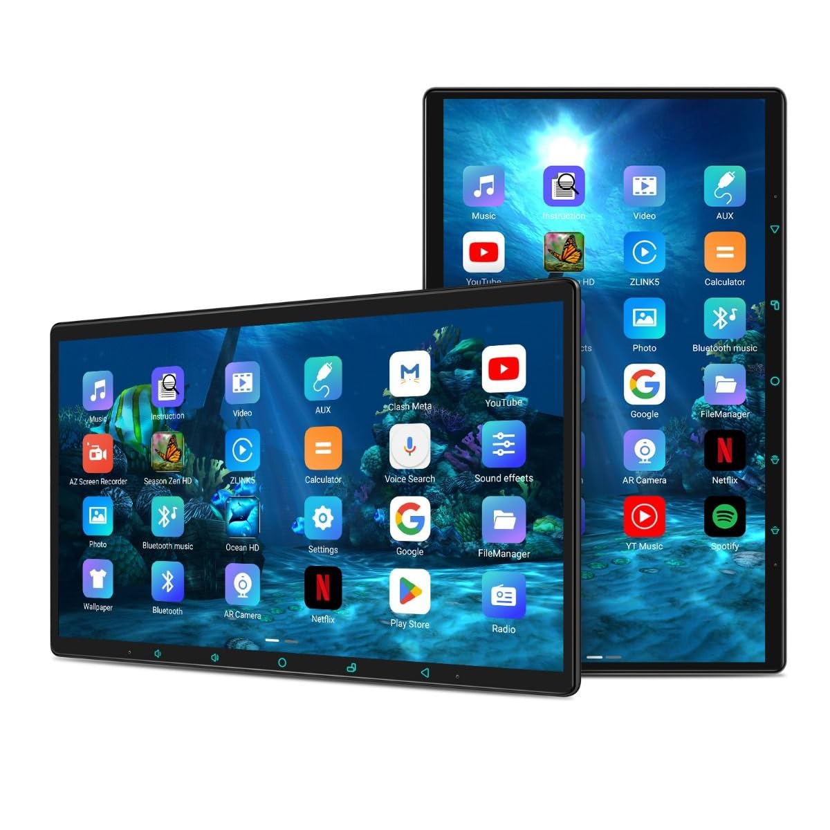 JOYING Double Din Car Stereo Auto-Rotated Car Radio 15.1 inch Android ...