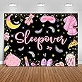 Amazon.com : Mocsicka Sleepover Party Backdrop Sleepover Pajamas Pillow ...