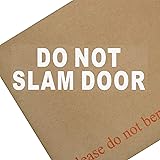 2 x PLEASE DON'T SLAM THE DOOR WARNING SELF ADHESIVE STICKERS SAFETY ...