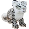Amazon.com: keaiart-ly Snow Leopard Stuffed Animals Plush Toy, 18 Inches Realistic White Leopard ...