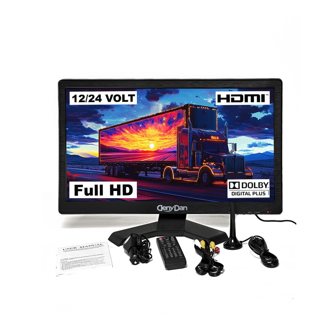 DenyDan Portable TV 22 inch Full HD, 1080P Widescreen Monitor, Perfect ...