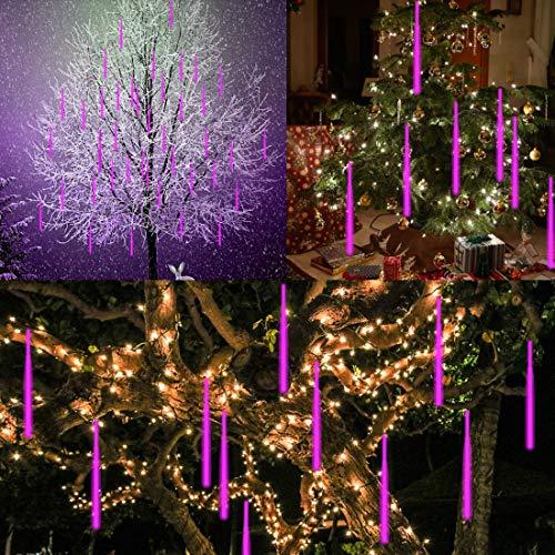 Twinkle Star Meteor Shower Rain Lights, 30cm 8 Tubes 288 LED Falling ...