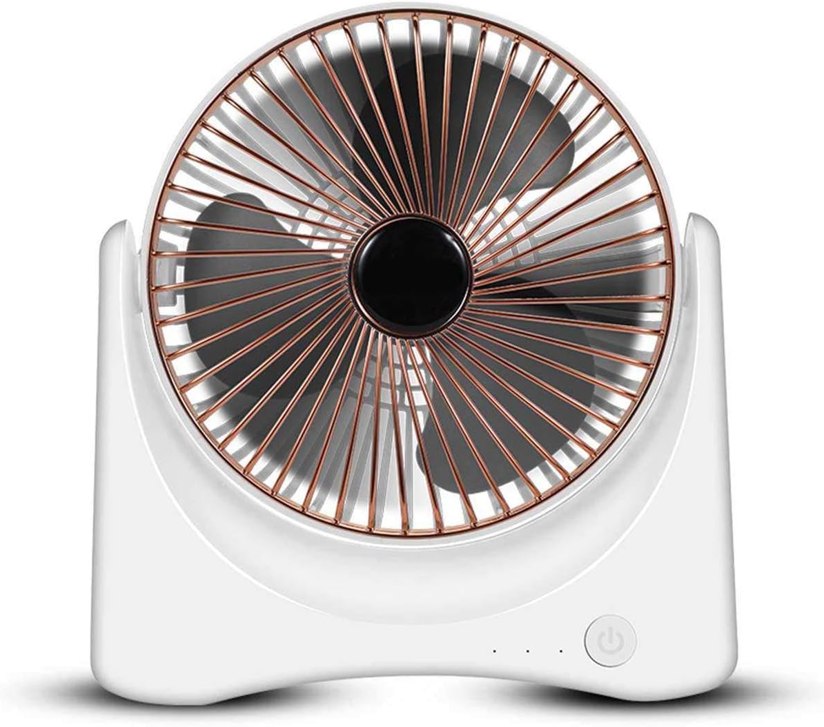 DAETNG USB Powerful Rechargeable Desk Fan, Noiseless Operated with 3 ...