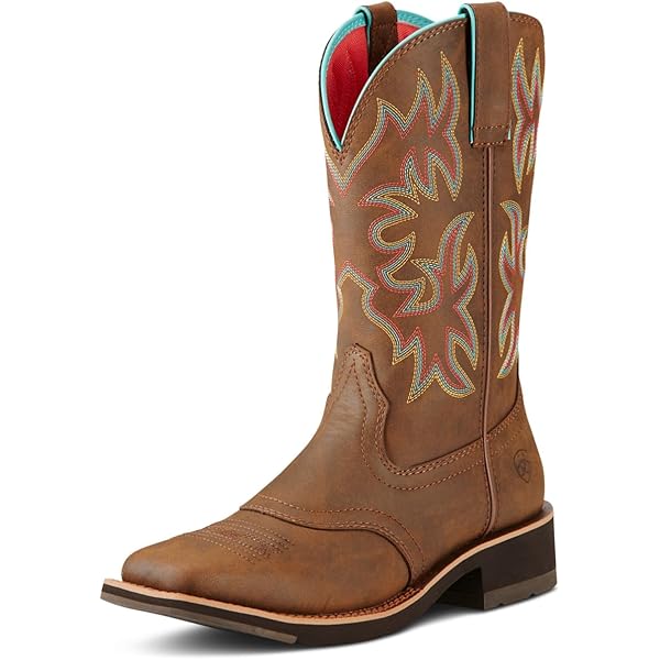 Ariat Women's Rambler Western Boot, Brown Bomber, 9.5 Wide