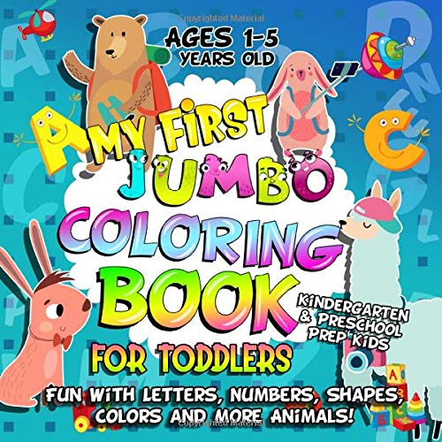 My First Jumbo Coloring Book for Toddlers: Fun Learning with Numbers ...