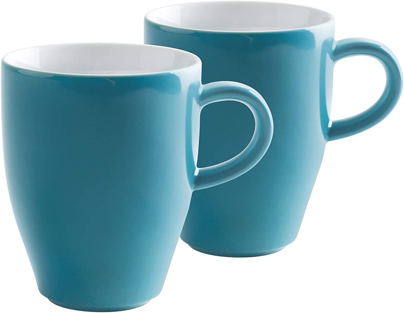 Amazon.com: KAHLA Café Sommelier 21D252A69119C Coffee Mug Set Petrol Colour: Kitchen & Dining