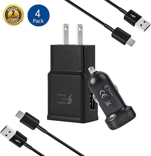 Amazon.com: Adaptive Fast Charger Kit for Samsung Galaxy S10/ S10e/ S9 ...