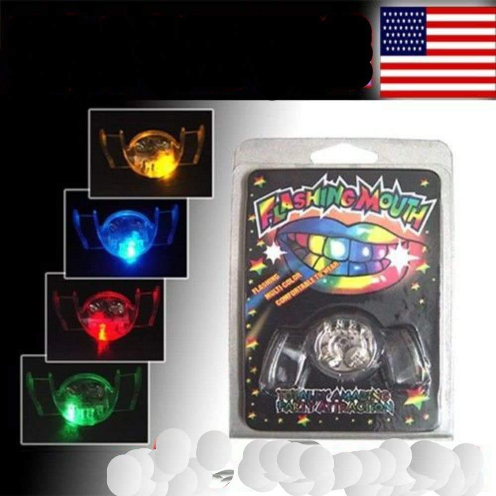 Mua 12 pieces Flashing Mouth Teeth Guard Mouthpiece Multi Color LED ...