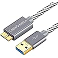 Amazon.com: Micro USB 3.0 Cable, 1 ft CableCreation Short USB A to Micro B Cord 1ft USB 3.0 ...