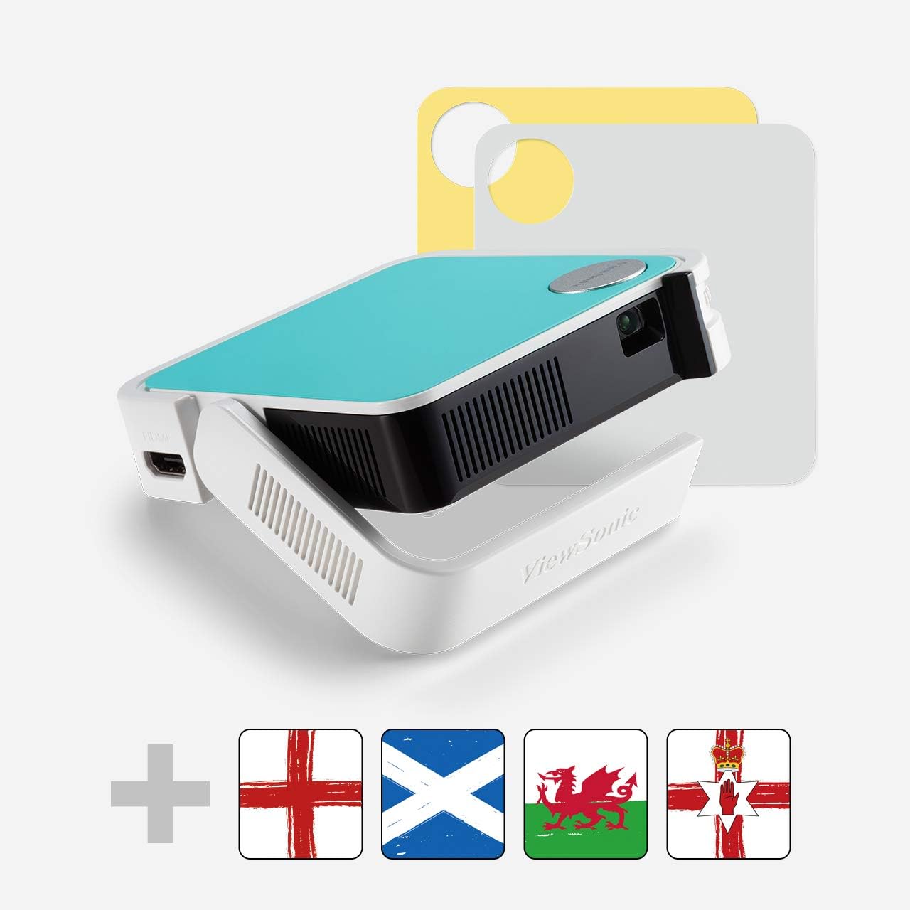 ViewSonic M1 mini Pocket LED Ultra-Portable Projector with integrated ...