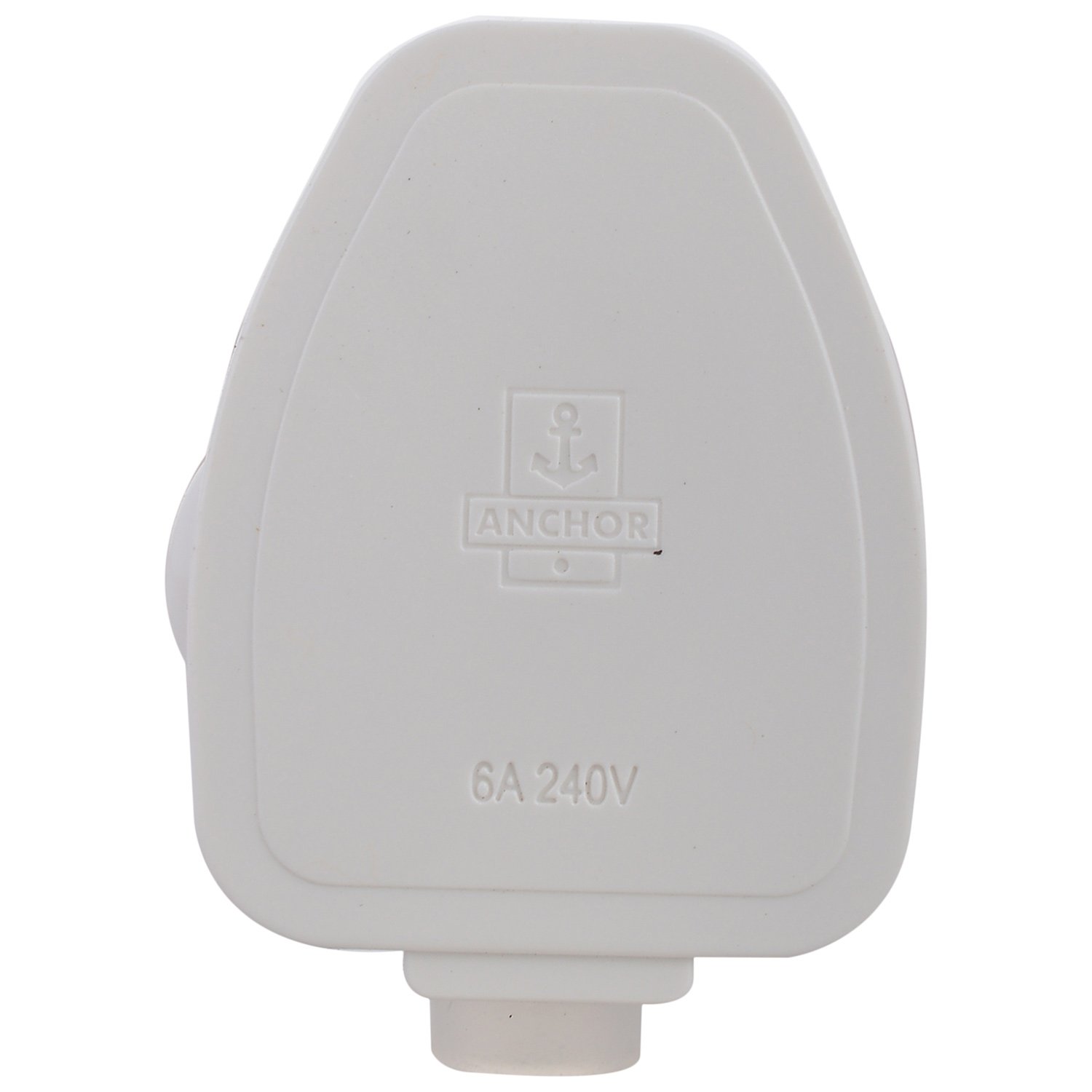 Anchor 38626 Polycarbonate 3-Pin 6A Plug Top (White): Amazon.in: Home ...