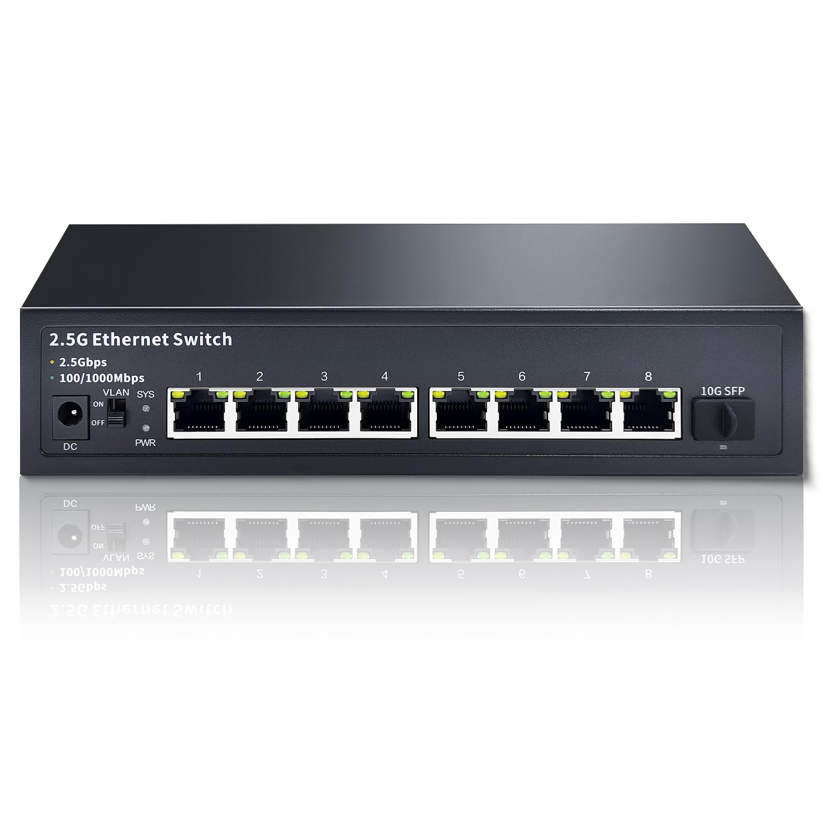 STEAMEMO 8-Port 2.5G Ethernet Switch with 10G SFP | Plug-and-Play ...