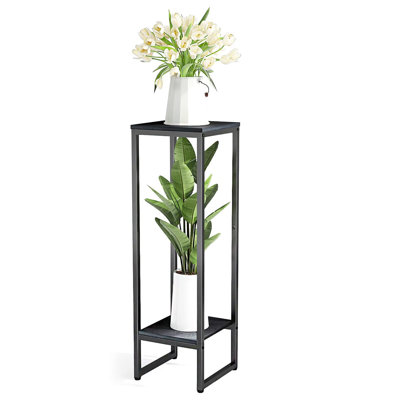 Jo.Devivre 37.4" Tall Plant Stands indoor, Metal Single Plant holder ...