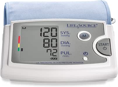 LifeSource Upper Arm Blood Pressure Monitor with Extra Large Cuff (UA ...