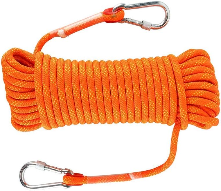 Outdoor-Kletterseil, Baumkletterseil mit Karabiner, Fluchtseil ...