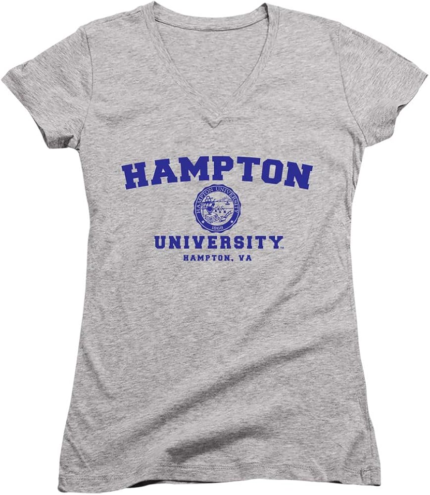 Amazon.com: Hampton University Official Circle Logo Juniors' Sheer ...