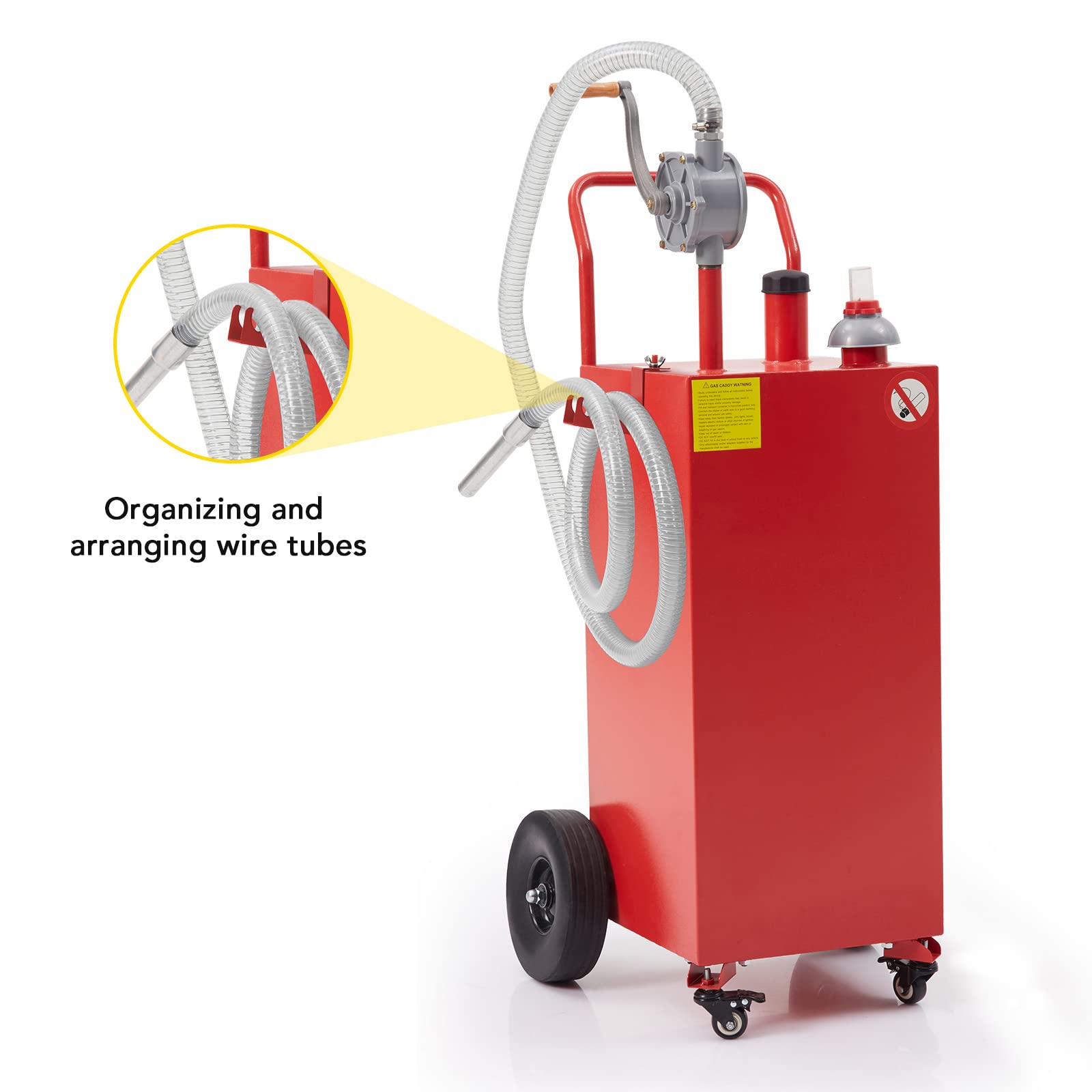 Mua 30 Gallon Gas Caddy with Manual Transfer Pump, Fuel Storage Tank ...