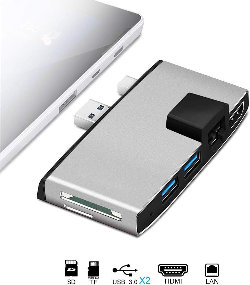 USB 3.0 Hub, Surface Pro USB 3.0 Data Adapter with: Amazon.co.uk ...