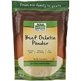 Amazon.com : NOW Foods, Beef Gelatin Powder, Natural Thickening Agent ...