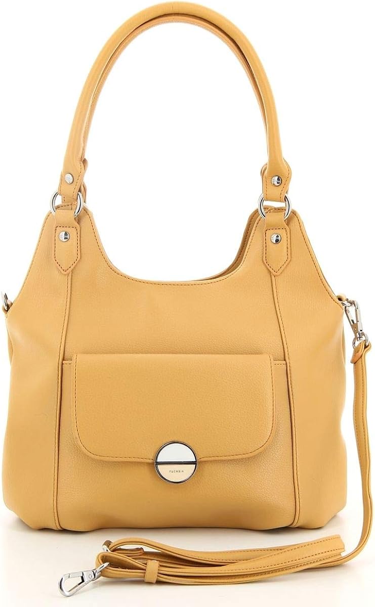 Fuchsia - Grand sac à main femme avec bandoulière en simili cuir (f9877 ...