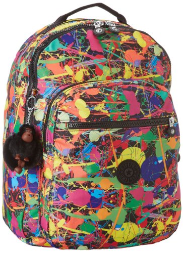 Kipling Seoul Printed Large Backpack With Laptop Protection, Art Party ...