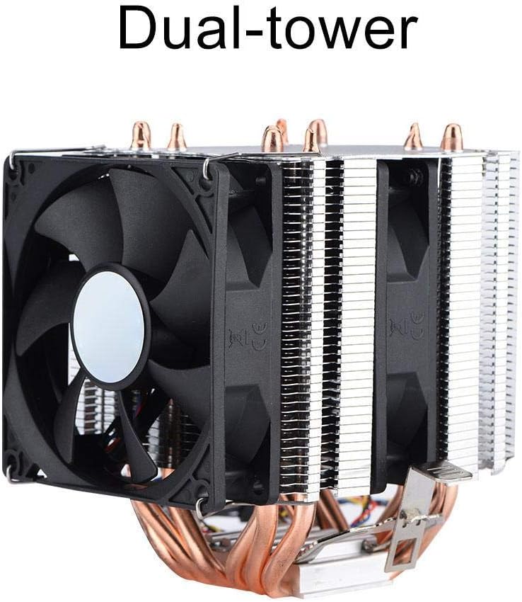 Bewinner 4pin 6 Heatpipe CPU Cooler Dual-tower Air Cooling CPU Coller ...