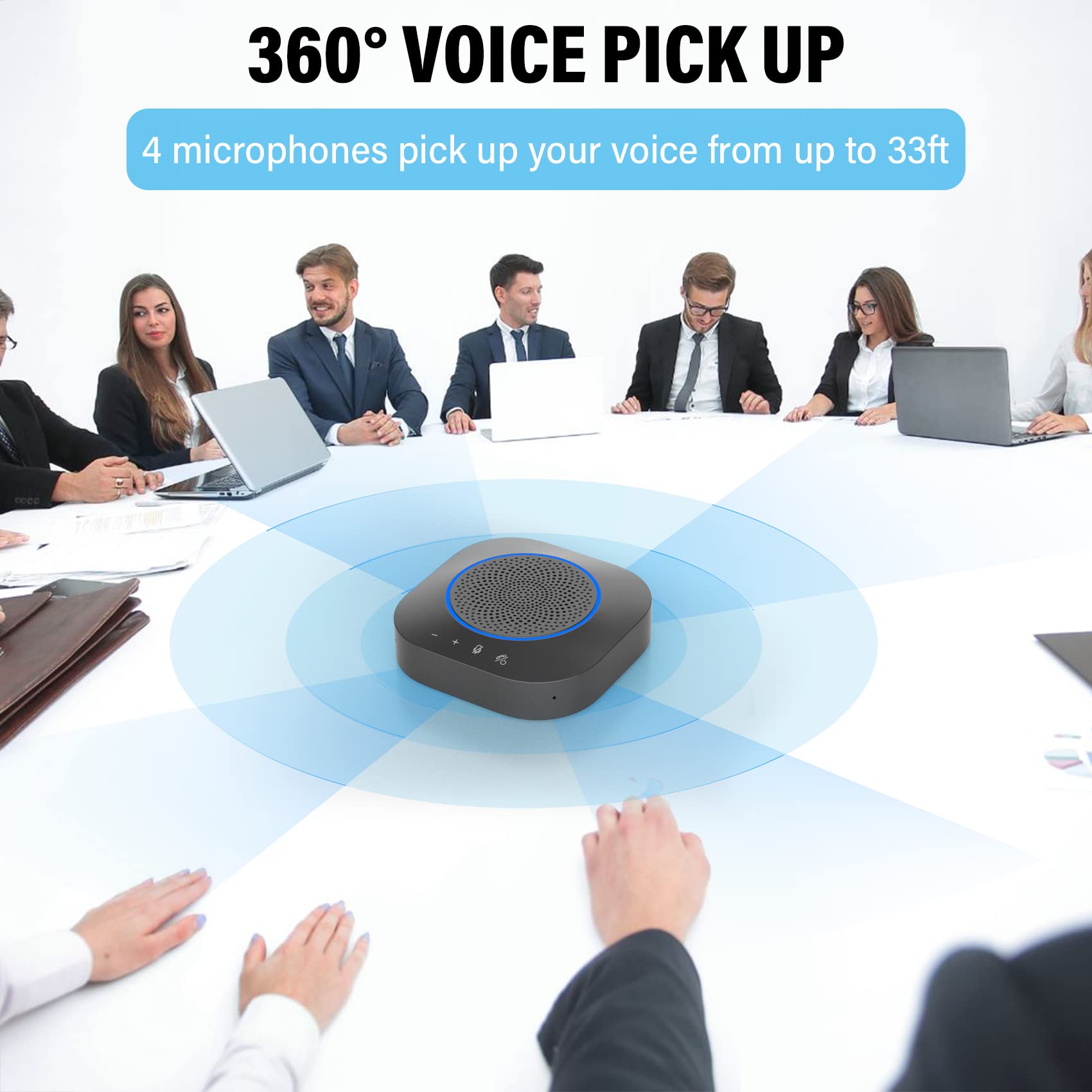 Mua ANSTEN Bluetooth Speakerphone, Conference Speaker with Mics, 360 ...