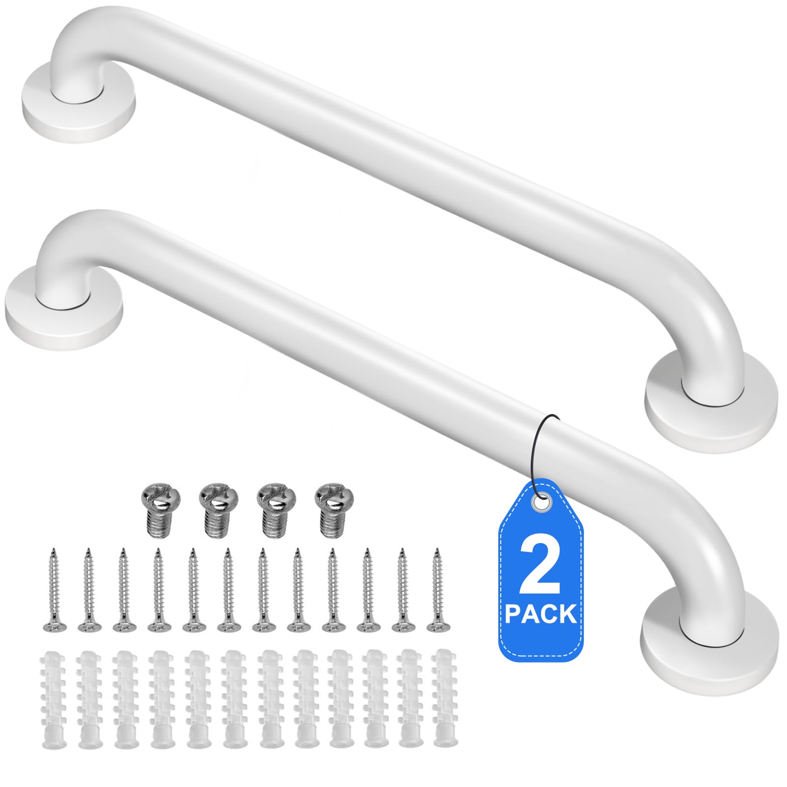 2 Pack Shower Grab Bar, Stainless Steel Bathroom Grab Bar, Shower ...
